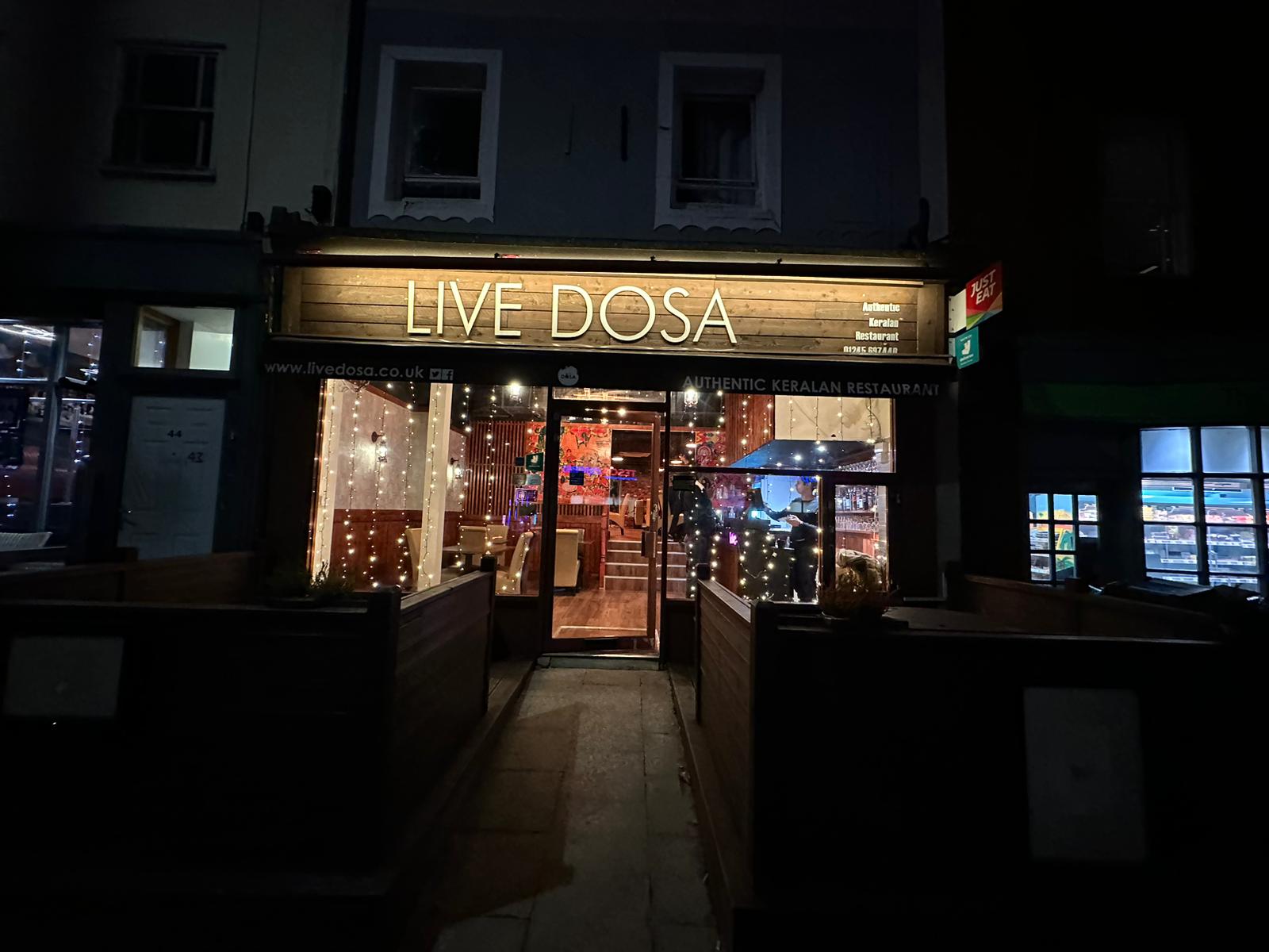 Live Dosa Kerala Restaurant Chelmsford|Call 07988617032